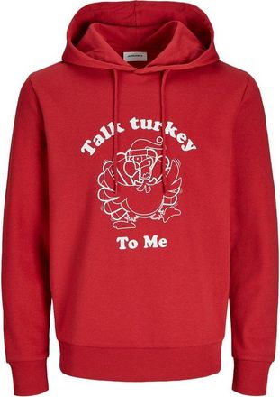 Jack & Jones Kapuzensweatshirt JJXMAS ONE COLOR FUNNY SWEAT HOOD