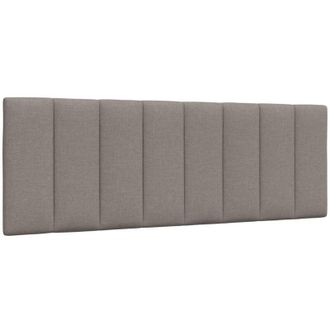 vidaXL Kopfteil-Kissen Hanko Taupe 140 cm Stoff vidaXL