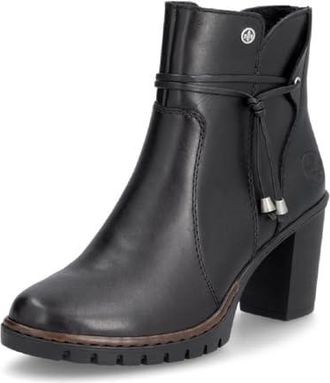 Rieker Boots Femme Noires et à Zip