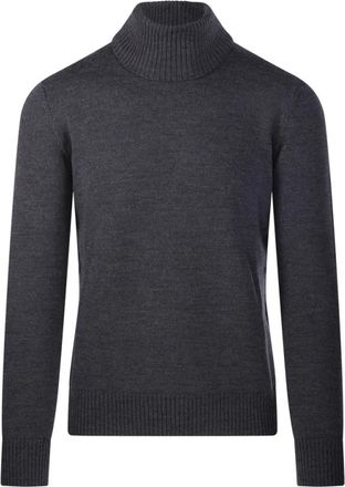 Altea Pull &agrave; col roul&eacute; en laine vierge - Homme - Pulls - Gris - Taille: L