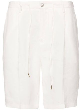 BRIGLIA 1949 short Olbias en lin - Blanc
