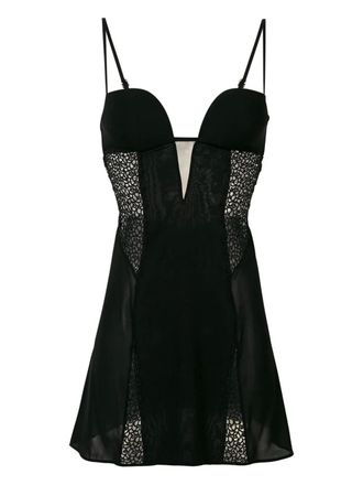 La Perla Macrame Tale Chemise camisole - Noir