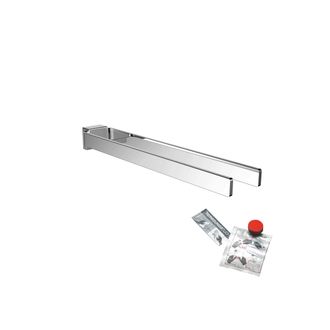 Emco cue Handtuchhalter Bundle bestend aus Handtuchhalter 43cm und Klebe-Set, 010-8707