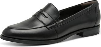 Tamaris Damen Slipper Leder schwarz 38