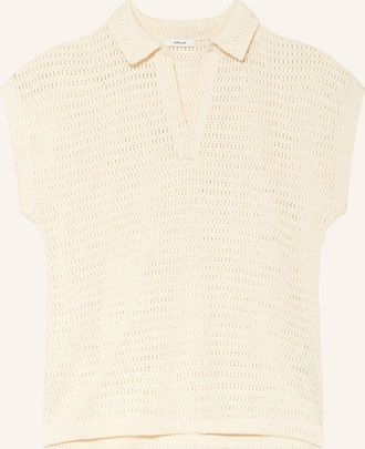 OPUS H&auml;kel-Poloshirt Somona weiss
