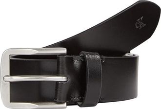 Calvin Klein Ceinture Homme Classic Flat Cuir, Noir (Black), 120 cm