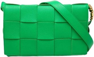 Bottega Veneta Pre-owned Cassette Cross Body Bag - Femme - Pre-owned - Vert - Taille: ONE Size