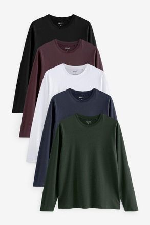 Next Langarmshirt Langarm-Shirts, 5er-Pack (5-tlg)