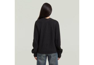 G-Star Cardigan Unit Cardi wmn mit V-Ausschnitt, Baumwollmix