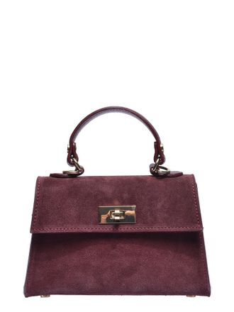 Anna Luchini Weinfarbe Rindsledertasche