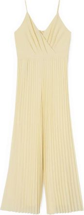 Motivi Femme, Combinaisons et Ensembles, Jaune, Taille: 40 FR Combinaison longue pliss&eacute;e en georgette