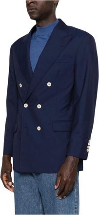 Brunello Cucinelli Homme, Vestes, Bleu, Taille: M Blazers