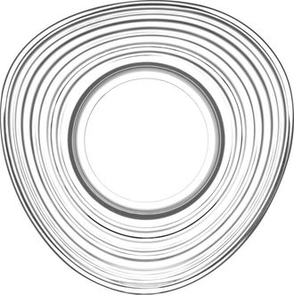 LAV Derin Cay Tabagi - Untertassen aus Glas - 6 Stück