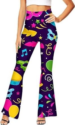 Generic Legging Sport Femme avec Poche Large Boyfriend Pince Molleton Dor&eacute; Jambe Couleur Sequin Confort Fermeture Fluo Eau Rayure Surf Meilleures Collants For