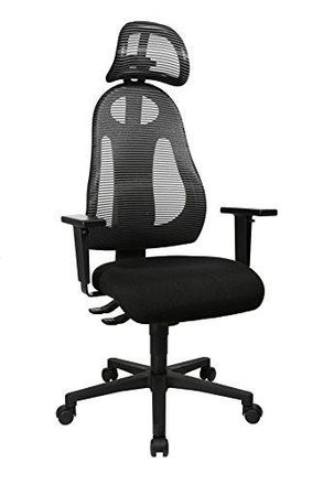 Topstar Top Star Free Art Fauteuil de Bureau pivotant avec accoudoirs réglables en Hauteur et appuie-tête Noir/Anthracite 61 x 65 x 143 cm 61 x 65 x 143 cm FR