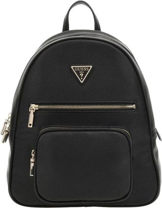 Guess Femme, Sacs, Noir, Taille: ONE Size Eco Elements 4G Logo Backpack