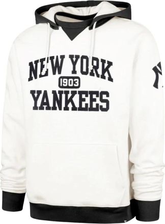 47 Brand Homme, Sweatshirts et sweats &agrave; capuche, Blanc, Taille: M New York Yankees MLB Golden Age SweaT-shirt