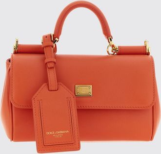 Dolce & Gabbana My Sicily Mini-Handtasche aus Leder mit Logo-Anh&auml;nger