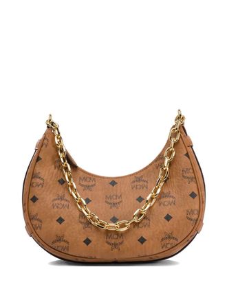 MCM sac port&eacute; &eacute;paule Aren - Marron