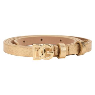 Dolce & Gabbana Ceinture avec logo - Femme - Accessoires - Jaune - Taille: 90 CM