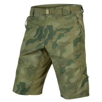 Endura Herren Hummvee Short with Liner Boardshorts, Grün Camouflage, XL