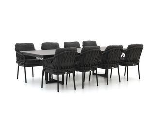 Tierra Outdoor Natal/Naro 280 cm Gartenm&ouml;bel-Set 9-teilig