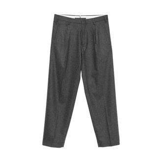 Incotex Gerade geschnittene Hose mit Bundfalten - - Trousers - Herren - Grau - L