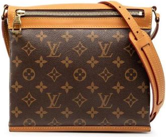 Louis Vuitton Pre-owned Sac bandouli&egrave;re en toile - Femme - Pre-owned - Brun - Taille: ONE Size