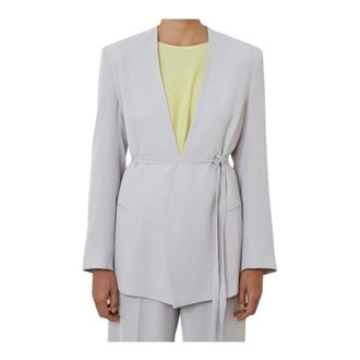 Meimeij Femme, Vestes, Gris, Taille: 40 FR Giacca over cintura