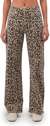 Mavi Femme Malibu Jeans, Leopard Denim, 30/32