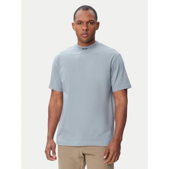 HUGO BOSS T-Shirt Tee Collar 50562120 Hellblau Relaxed Fit
