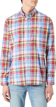 Bugatti Herren Baumwoll Freizeithemd mit Brusttasche