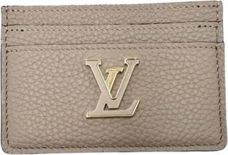 Louis Vuitton Pre-owned Cuir petite-maroquinerie - Femme - Pre-owned - Beige - Taille: ONE Size