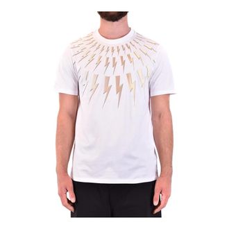 Neil Barrett Kurzarmshirt - - Tops - Herren - Wei&szlig; - M