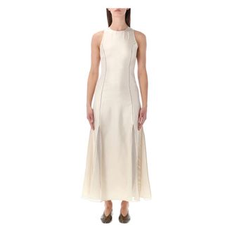 Loulou Studio Iraka Langes Kleid - - Dresses - Damen - Wei&szlig; - S