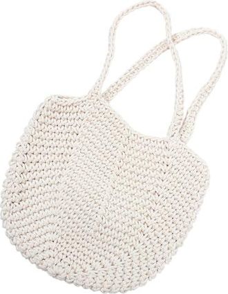 Yarnow Sac Fourre-tout Pour Femme Sac De Plage L&eacute;ger Et Pratique &agrave; Main Tiss&eacute; Pour Vacances Et Shopping