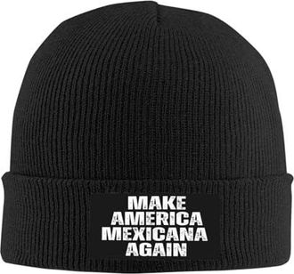 Generic Beanie pour Homme Rendre LAmérique Mexicaine À Nouveau Anti-Transpiration Bonnet Chapeau Tricot Classique Chapeau dhiver Tricoté pour Cyclisme Sports 