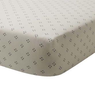 Origin Store Drap Housse imprim&eacute; en Bambou, Emiko, 140 x 190cm, Origin, Rose Blush