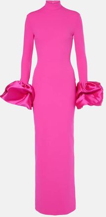 Solace London Robe Viviana aus Crêpe mit Satin