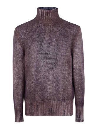 Avant Toi Pull Col Roul&eacute; - Marron