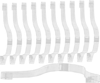 DOITOOL 20 Stück Transparente Schuhstützen für Damenschuhe Klare Einlegesohlen für Sandalen und High Heels Stoßdämpfende Schuhformen mit Glatter Oberfläche fü