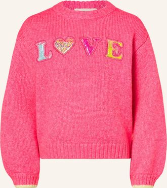 BILLIEBLUSH Pullover Mit Glitzergarn pink