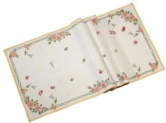 Villeroy & Boch Spring Fantasy Tischläufer XL New Flowers Bunt, Maschinenwaschbar, Gobelin Läufer Frühling Blumen groß, Unterleger Tisch, Baumwolle, Polyester