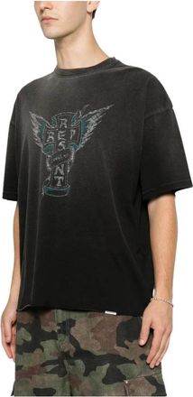 Represent Represent, Homme, Tops, Noir, Taille: XL T-shirt ras du cou graphique
