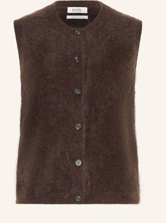 COS Cos Strickweste Aus Cashmere braun