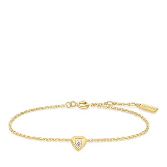 Ania Haie Armband - 925er Sterlingsilber Tiny Shield - Gr. ONESIZE - in Gold - f&uuml;r Damen