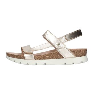 Panama Jack Femme, Chaussures, Jaune, Taille: 39 EU Sandalette Plateforme Dor&eacute;e Selma