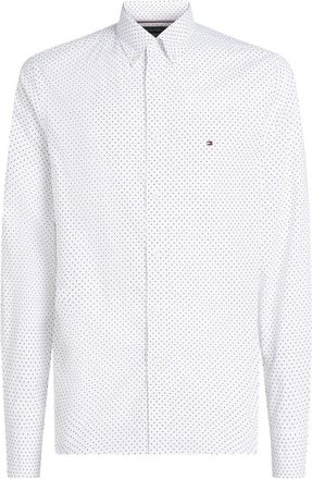 Tommy Hilfiger Herren Freizeithemd aus Popeline TH FLEX Regular Fit