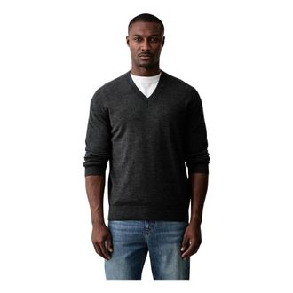 Marc O'Polo Pull &agrave; col en V - Homme - Pulls - Gris - Taille: L