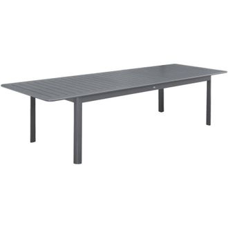 Sweeek Ausziehbarer Gartentisch aus Aluminium, 10 Pl&auml;tze